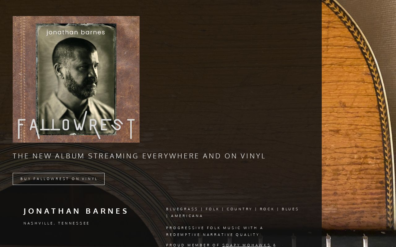 Jonathan Barnes — Agrarian Rock & Progressive Folk Music